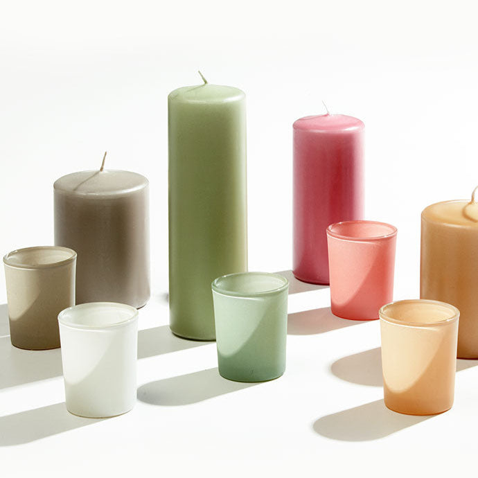 10 Hour Votive Candles And Matte Candle Holders - Set of 72