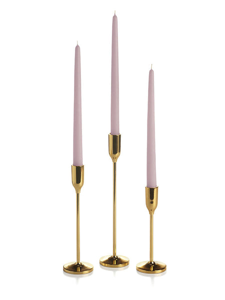 36 Taper Candles and 36 Gold Virtu Candlesticks – Yummicandles