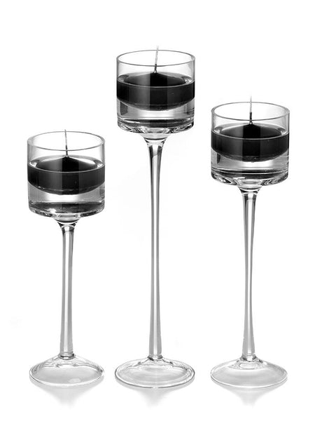 18 Floating Candles and 18 Monet Stem Holders – Yummicandles